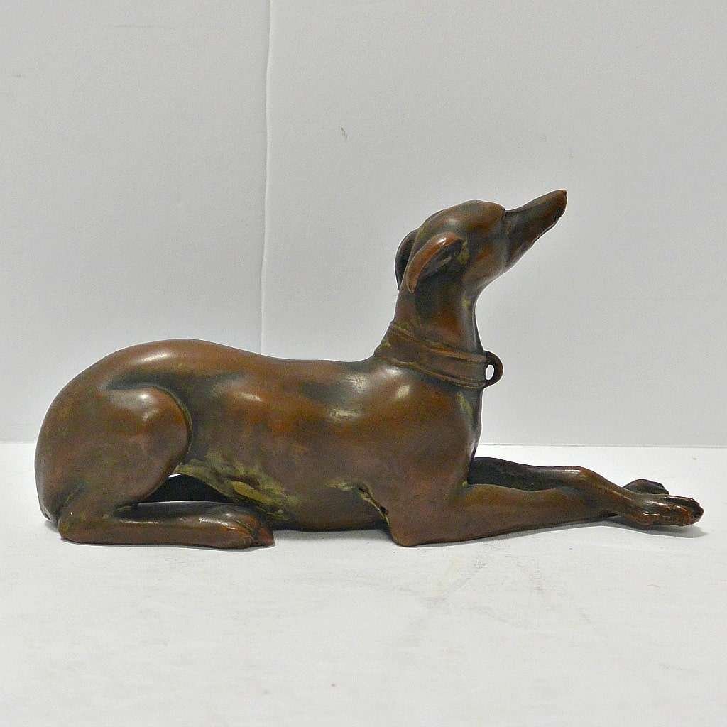Jennings Brothers Bronze Whippet/Greyhound - A Dogs Tale Collectibles