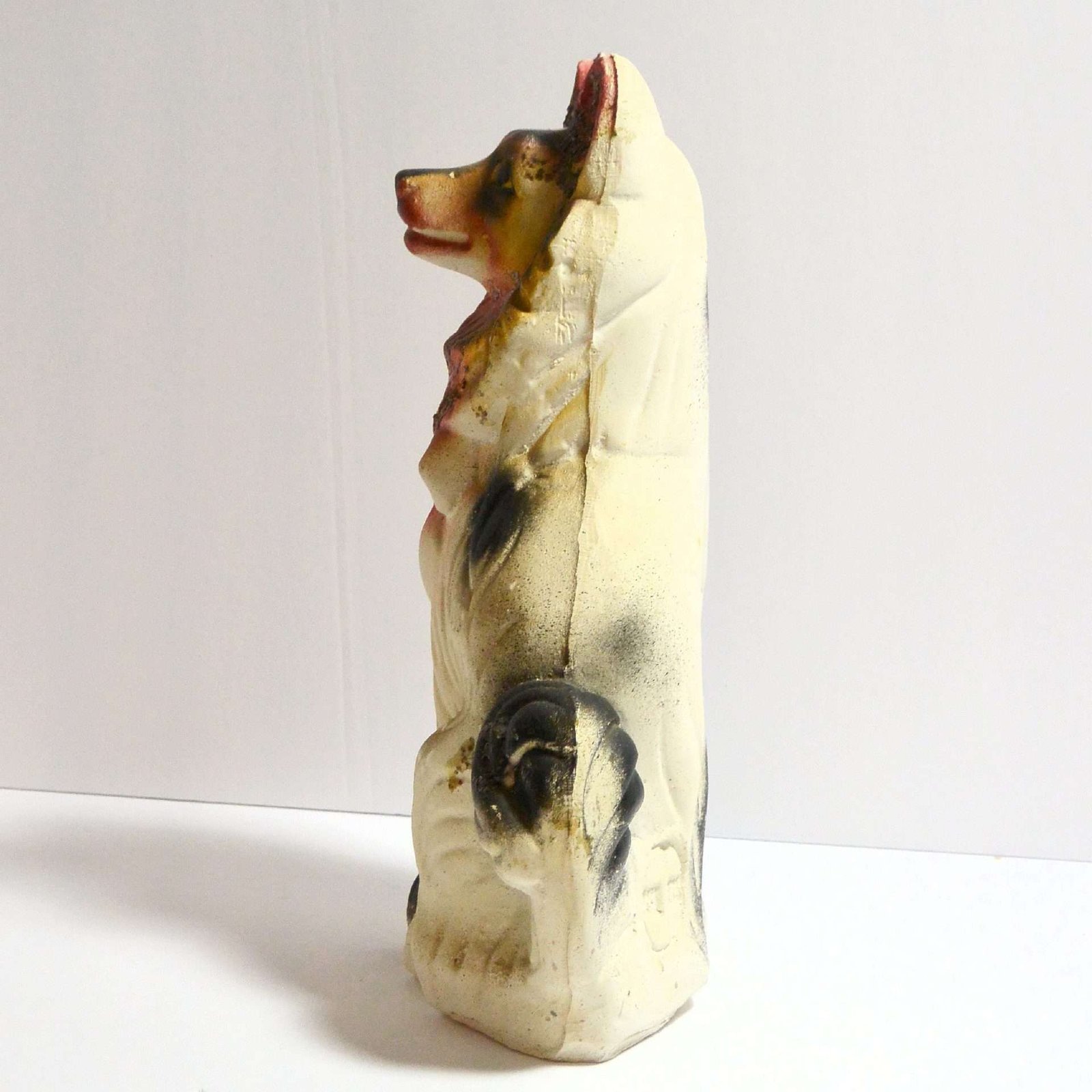 Vintage Chalkware Collie Dog Bank - A Dogs Tale Collectibles