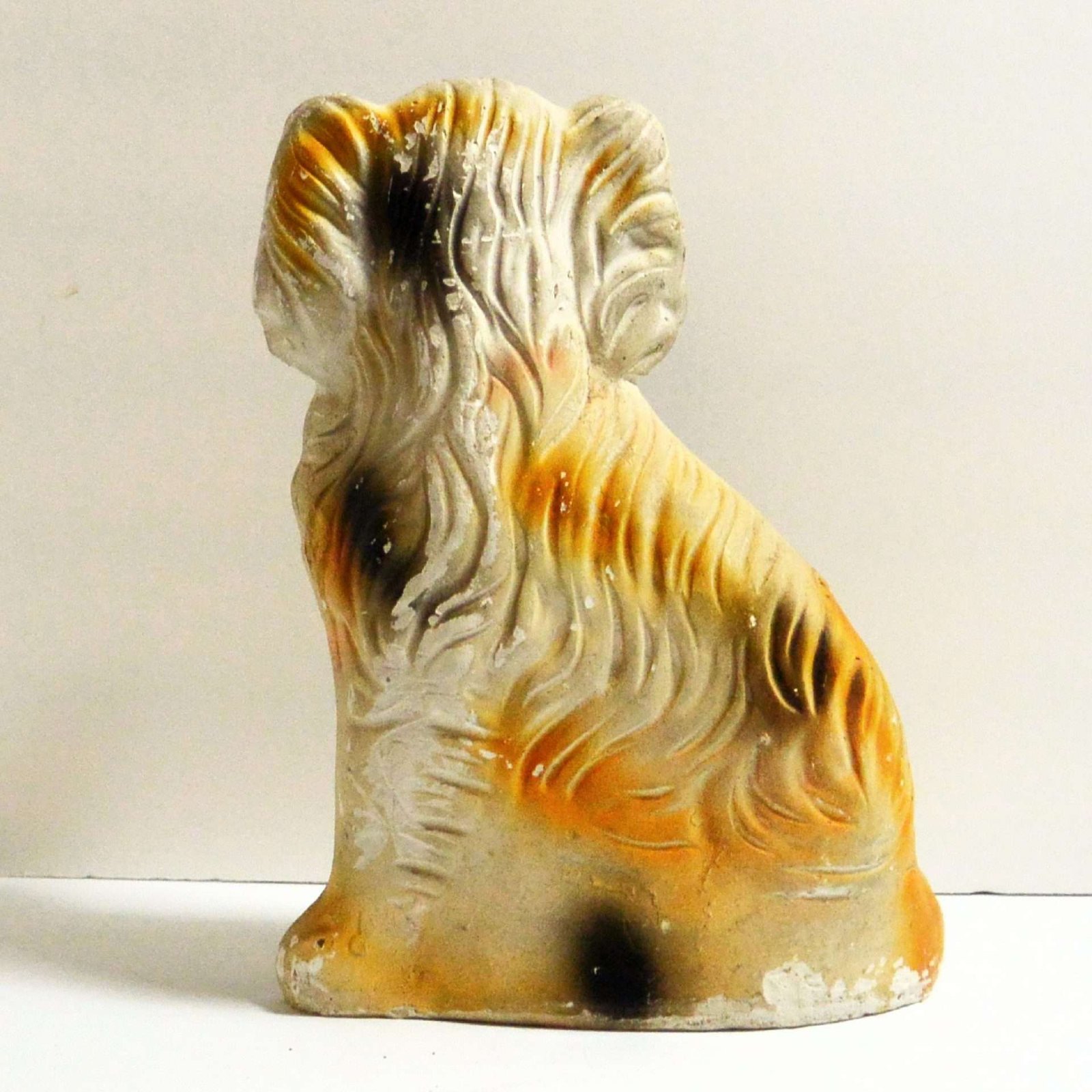 Vintage Chalkware Staffordshire Spaniel Dog - A Dogs Tale Collectibles