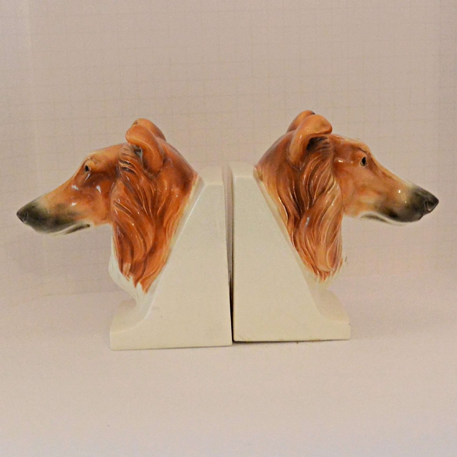 Vintage Porcelain Collie Bookends Germany – A Dogs Tale Collectibles