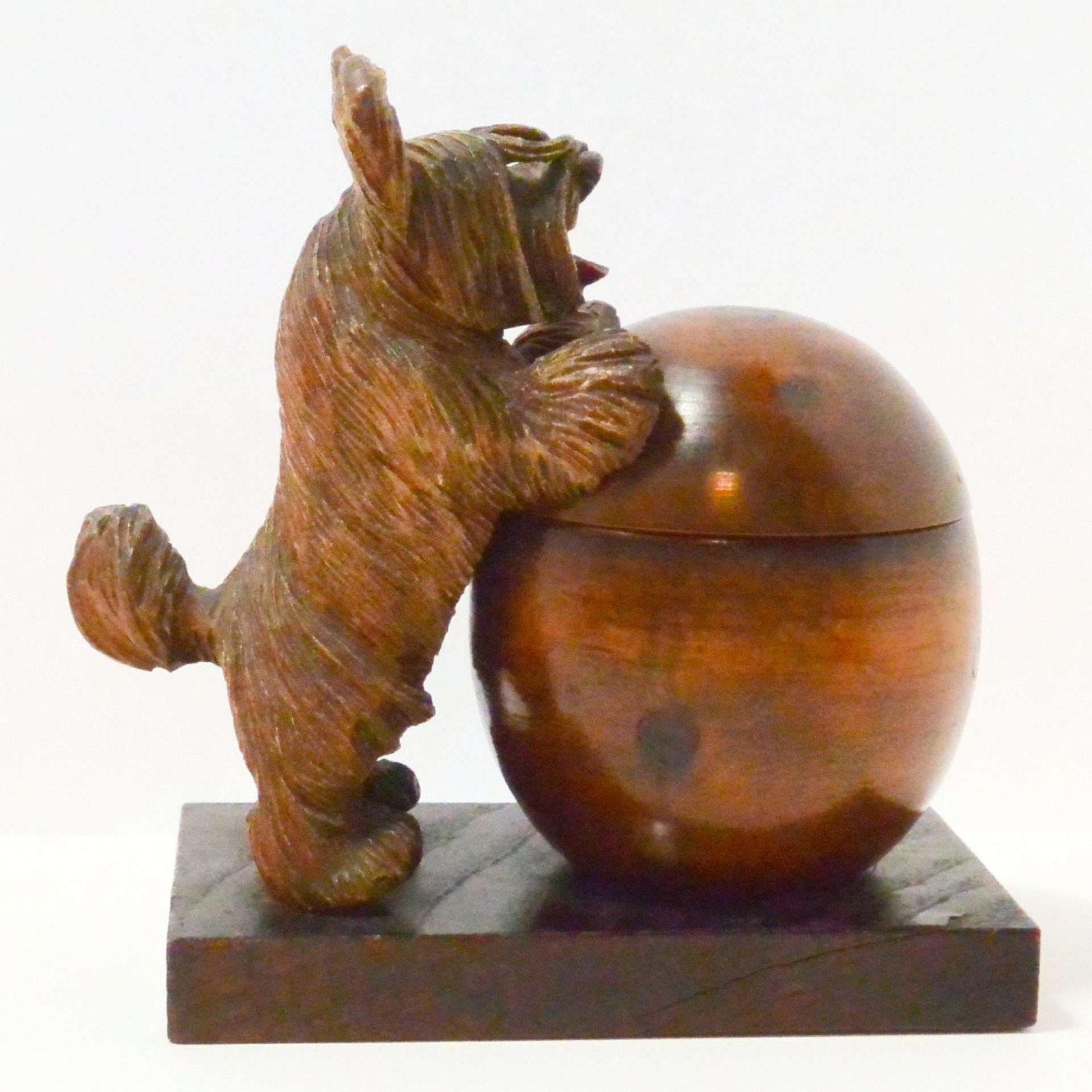 Anri Hand Carved Wood Dog Humidor c. 1926 - A Dogs Tale Collectibles