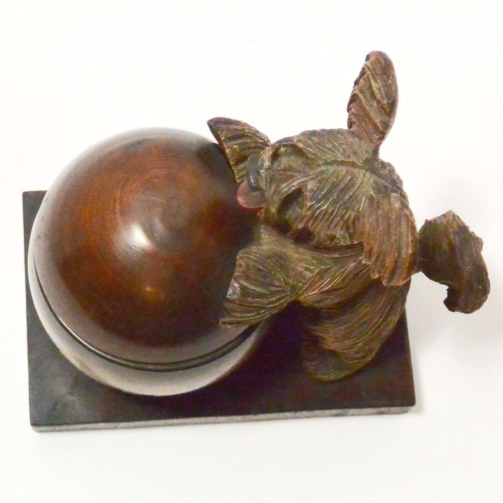 Anri Hand Carved Wood Dog Humidor c. 1926 - A Dogs Tale Collectibles