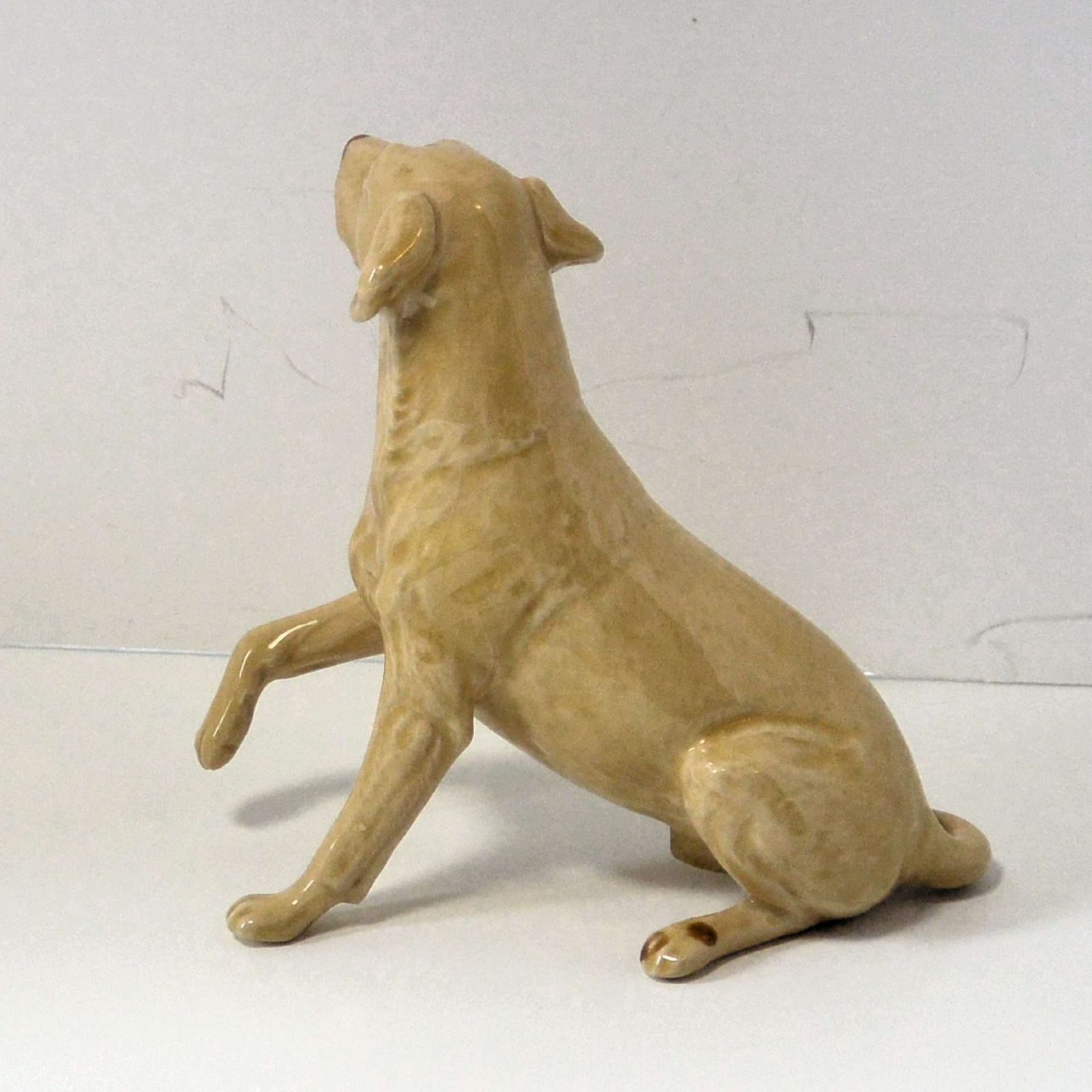 Vintage British Porcelain Yellow Labrador Retriever Figurine - A Dogs ...