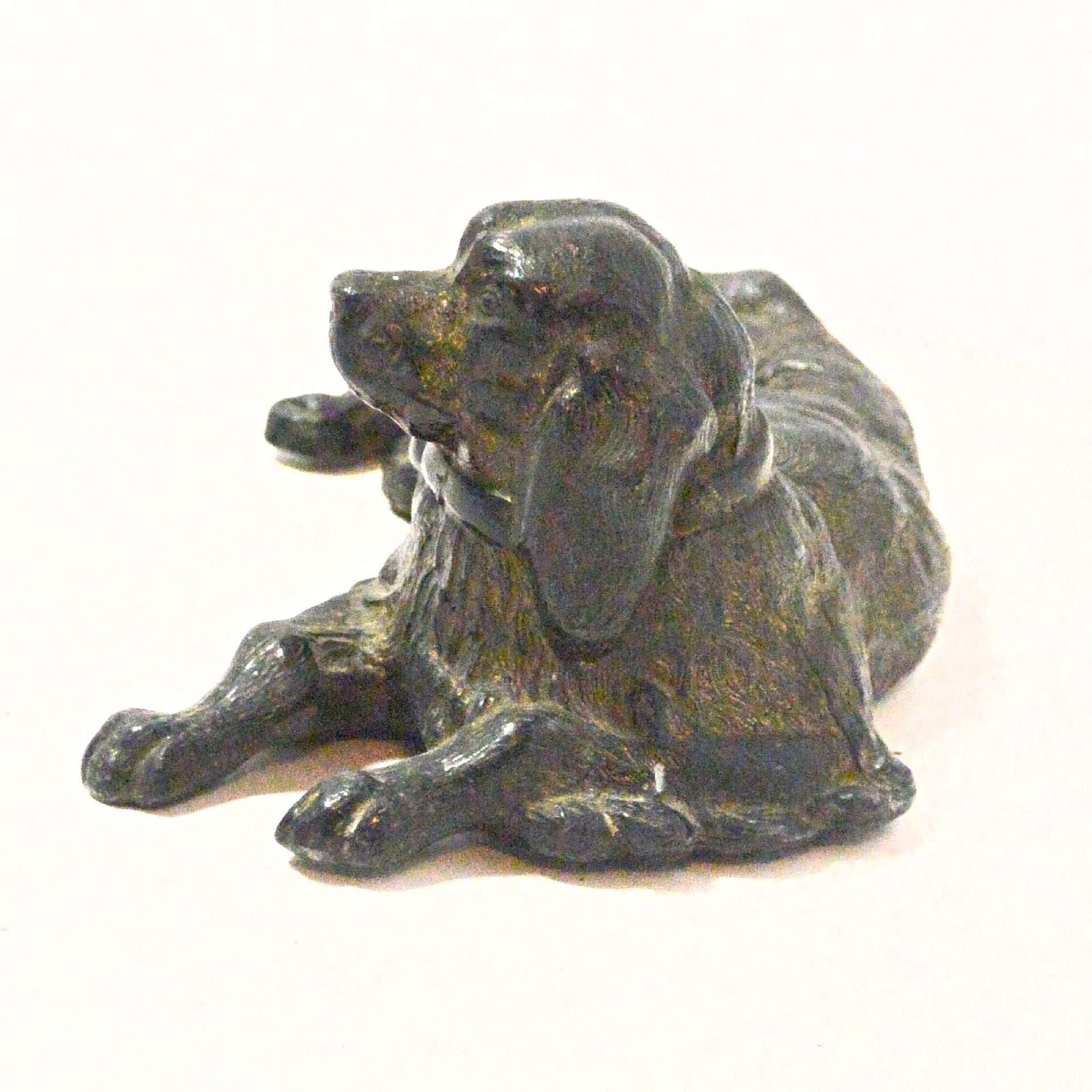 Antique Cast Iron Spaniel Dog Paperweight c. early 1900's - A Dogs Tale ...