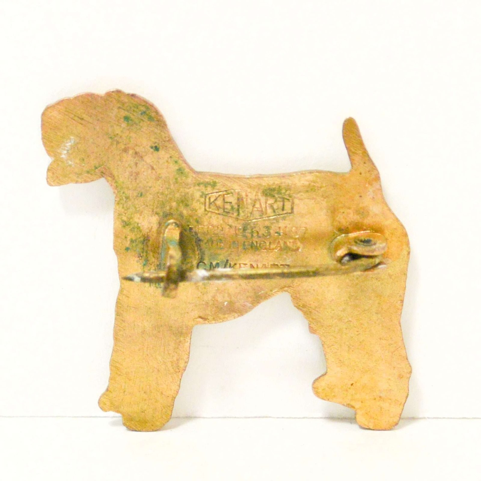 Vintage Soft-Coated Wheaton Terrier Pin - A Dogs Tale Collectibles
