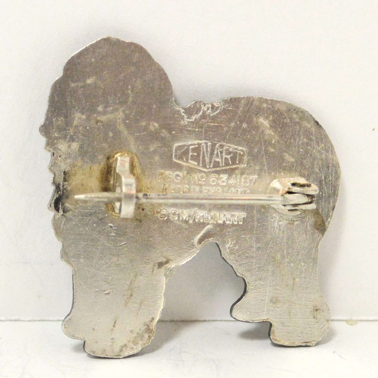 Vintage Old English Sheepdog Pin - A Dogs Tale Collectibles