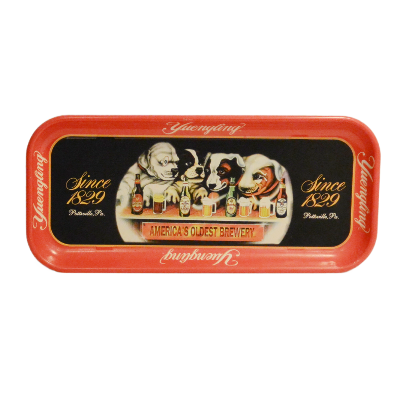 Vintage Yuengling Puppy Dogs Metal Beer Tray - A Dogs Tale Collectibles